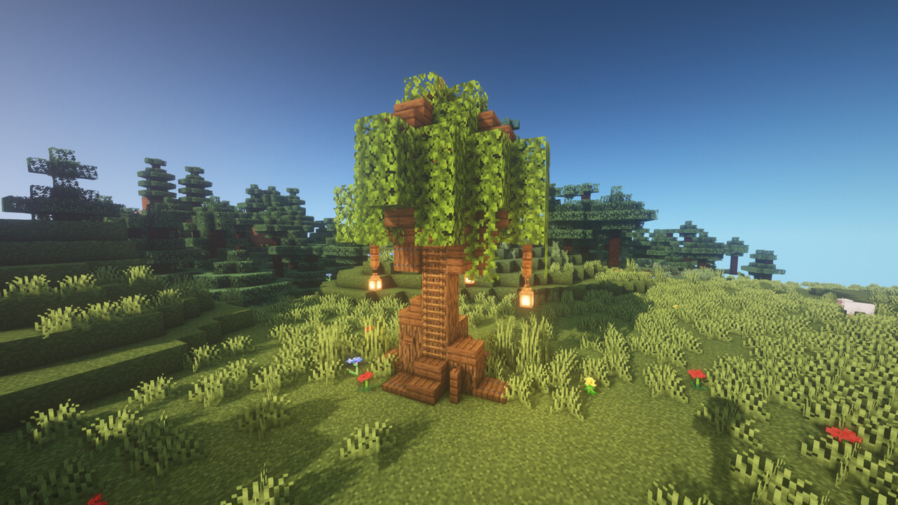 Domek na drzewie / tree house Minecraft Map
