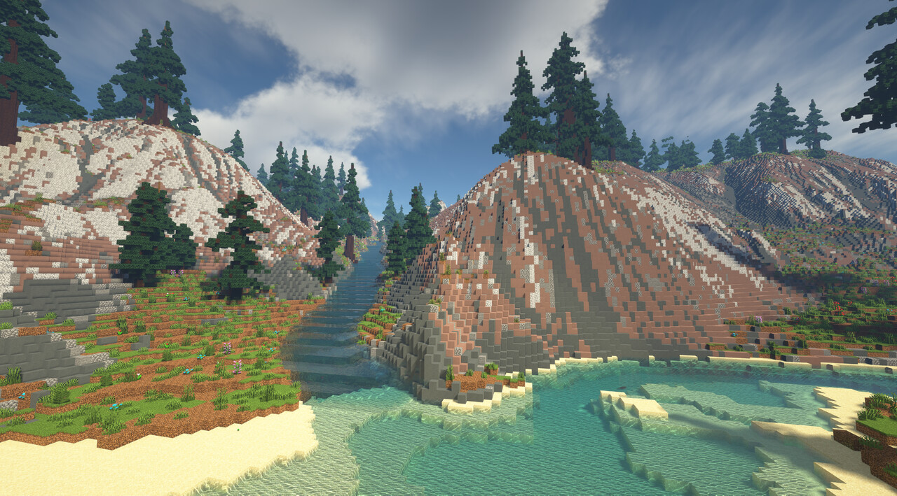 The Lands of Anenon (8k x 8k Custom Terrain) Minecraft Map