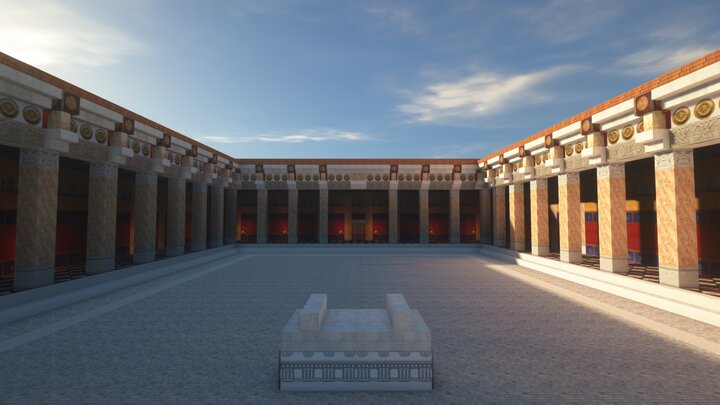 ROMAN TEMPLE WITH INNER FORUM Minecraft Map