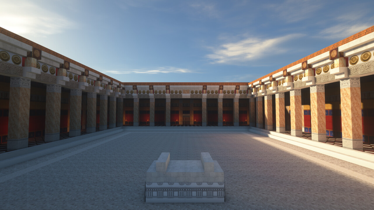 ROMAN TEMPLE WITH INNER FORUM Minecraft Map