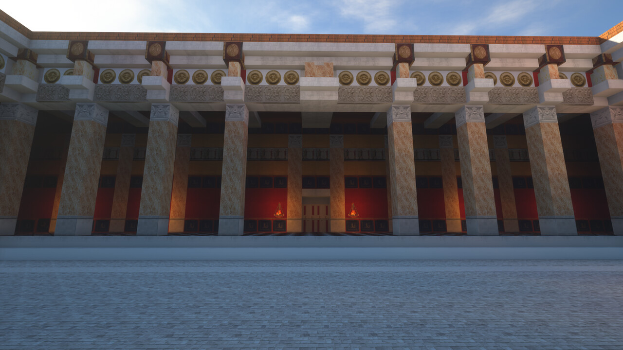 ROMAN TEMPLE WITH INNER FORUM Minecraft Map