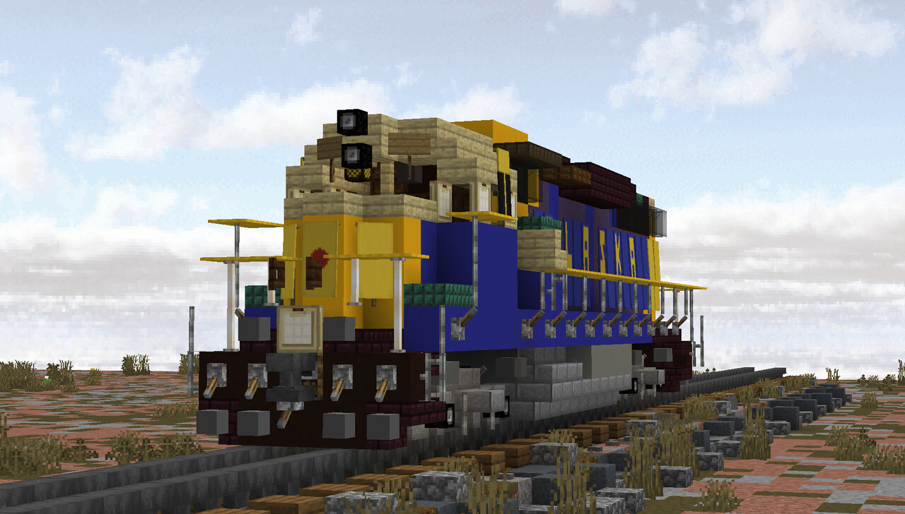 EMD GP-40 locomotive "Alaska Railroad" Minecraft Map