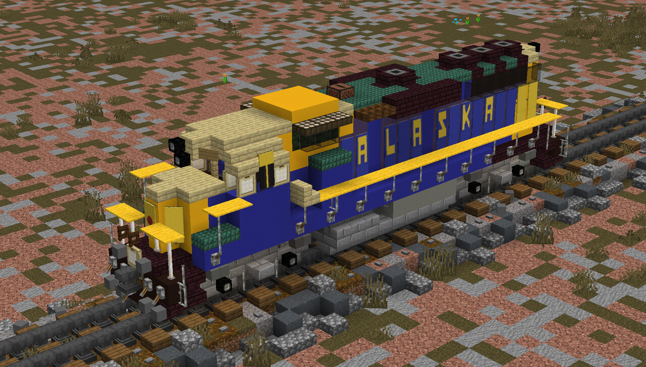 EMD GP-40 locomotive "Alaska Railroad" Minecraft Map