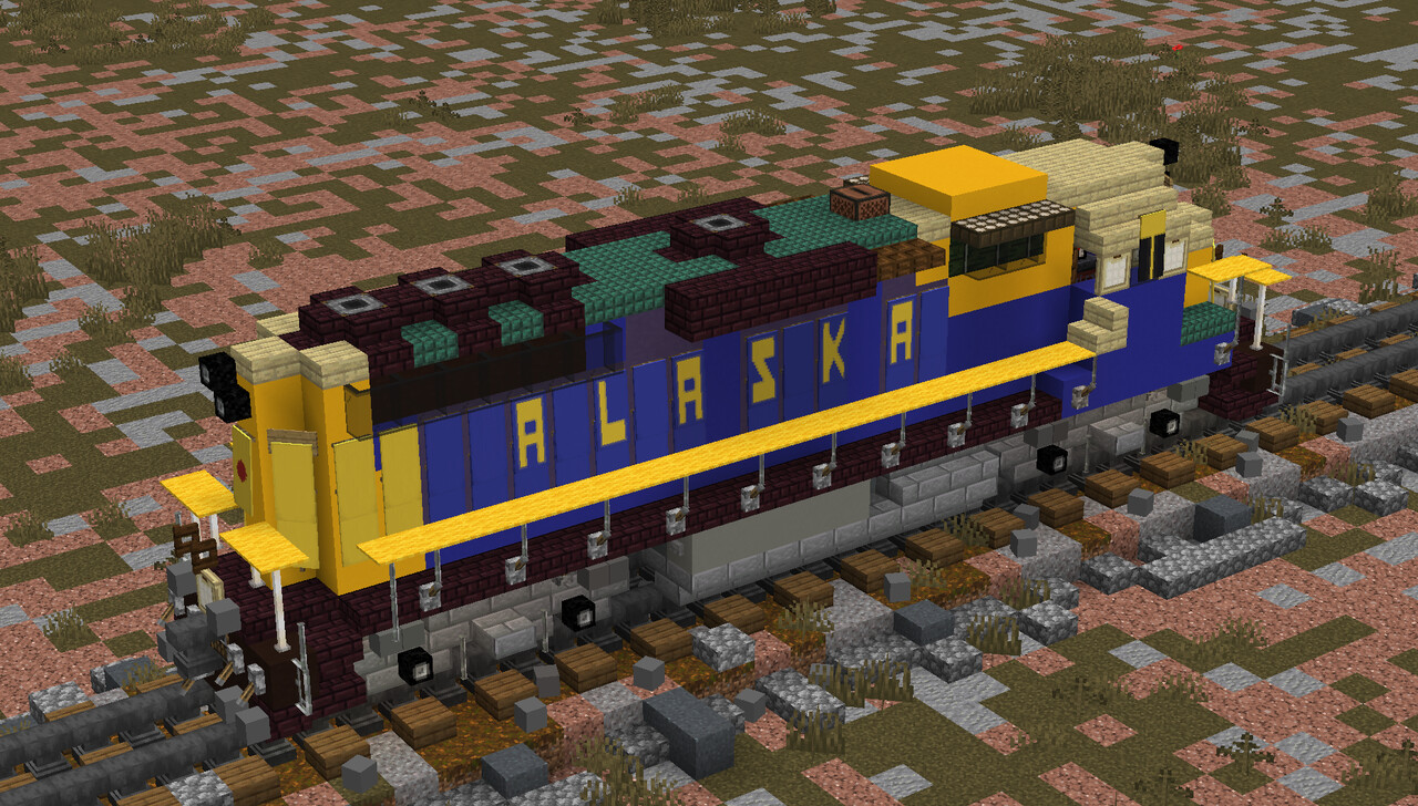 EMD GP-40 locomotive "Alaska Railroad" Minecraft Map
