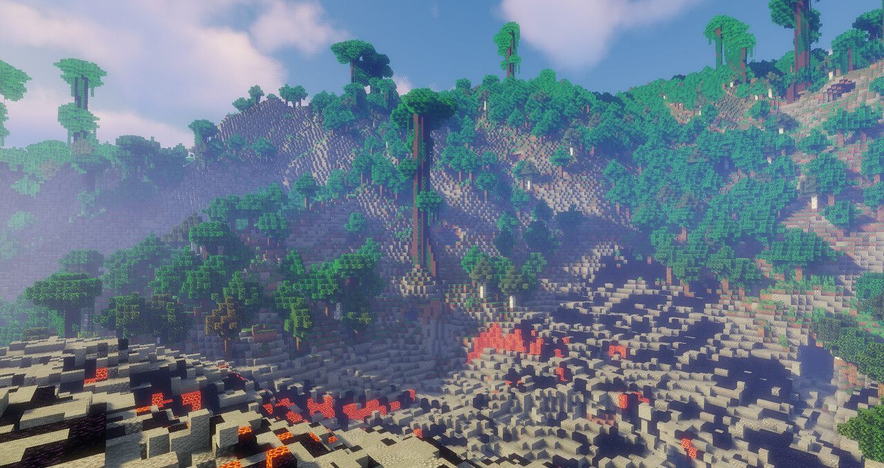 Tropical Volcano Island Minecraft Map