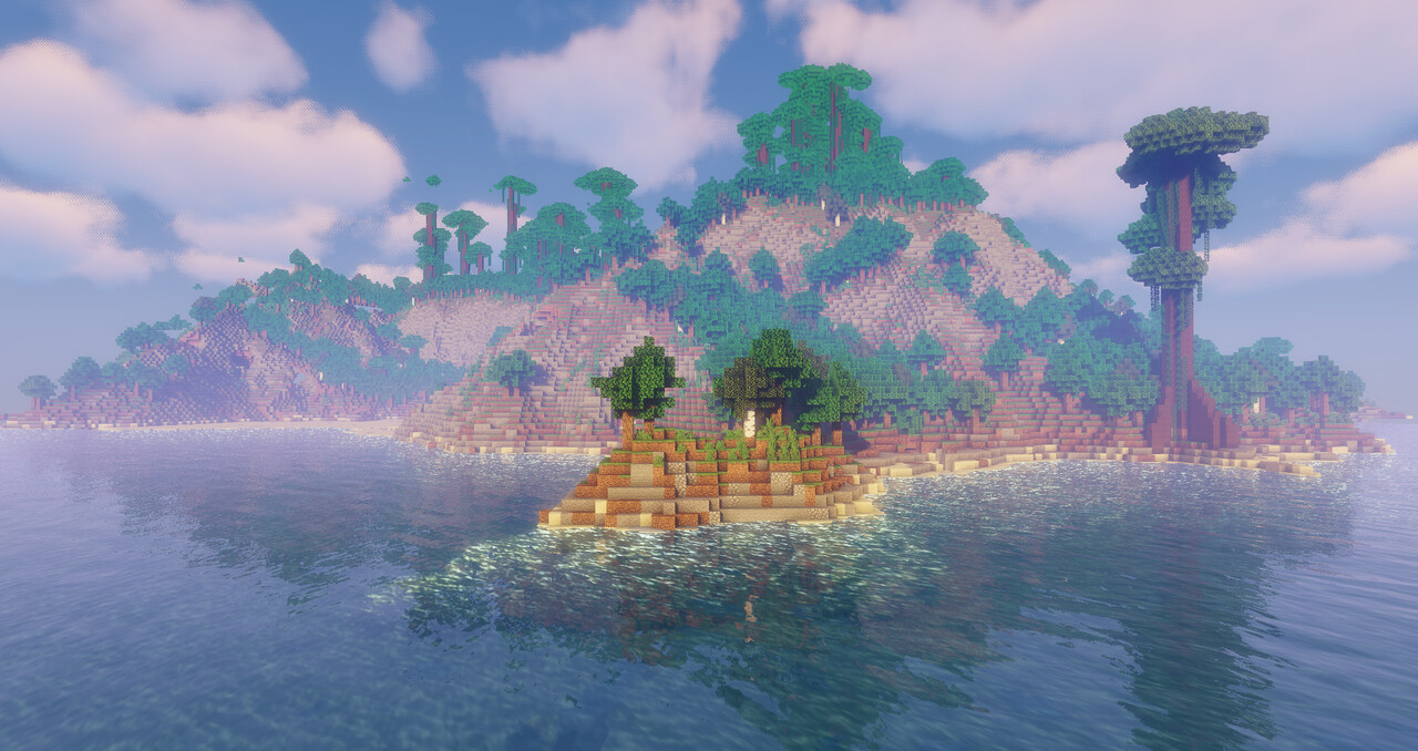 Tropical Volcano Island Minecraft Map