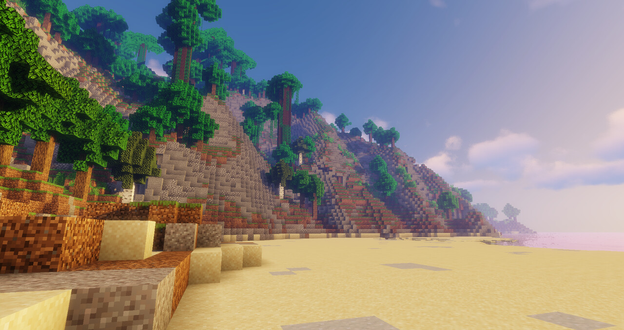 Tropical Volcano Island Minecraft Map