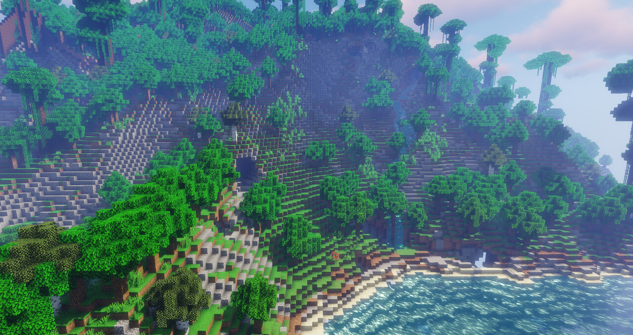 Tropical Volcano Island Minecraft Map
