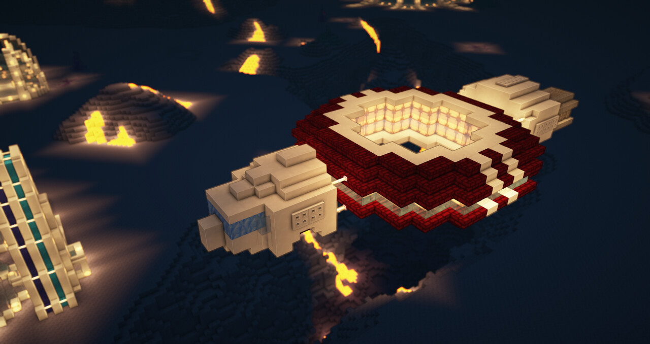 Minecraft Futuristic Shuttle - Minecraft Spaceship - Minecraft ...