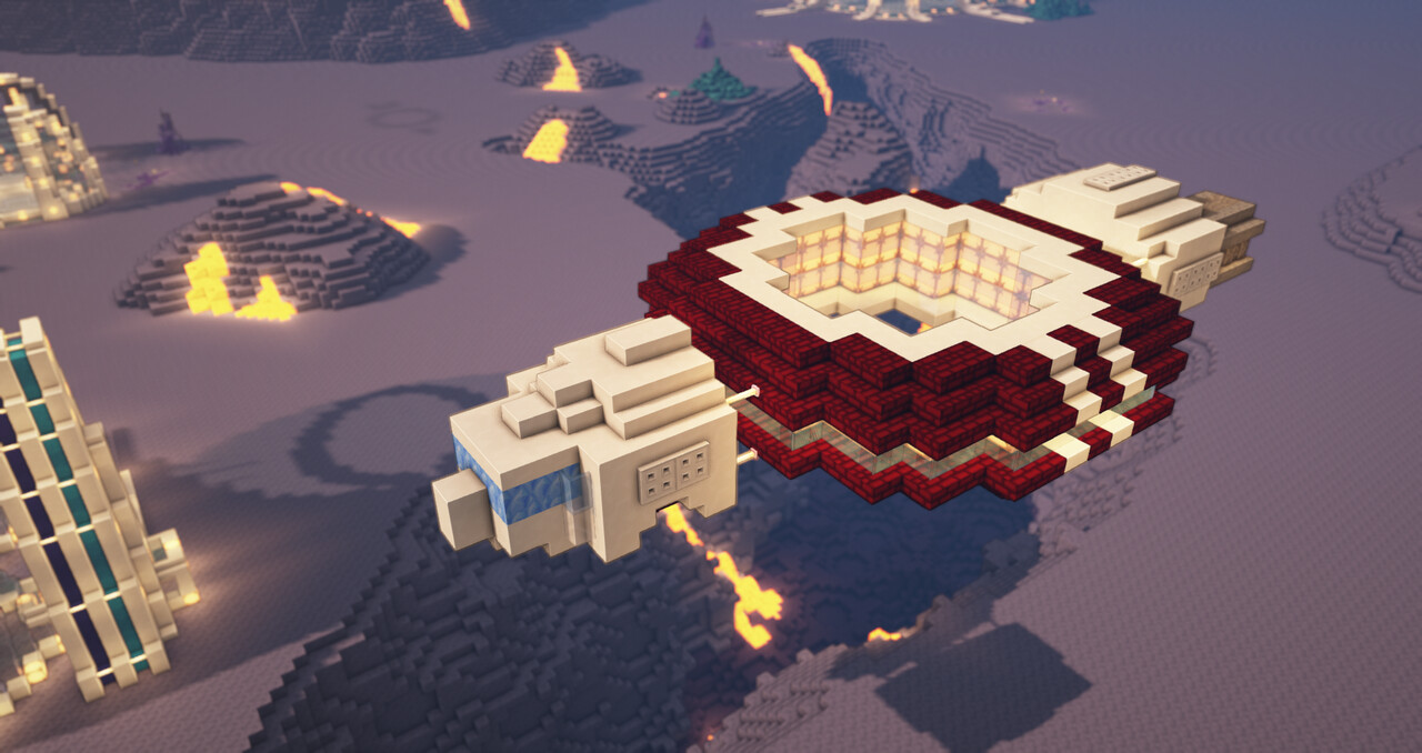 Minecraft Futuristic Shuttle - Minecraft Spaceship - Minecraft ...