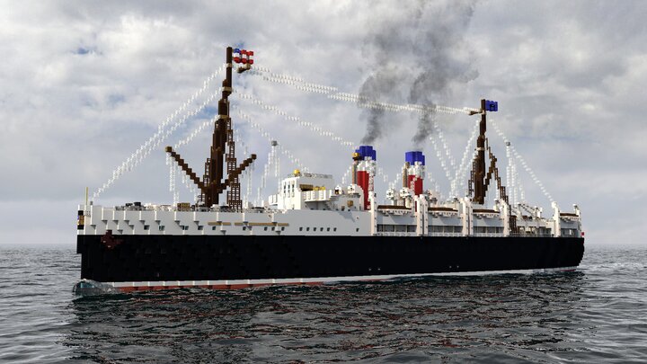 SS STATE OF WASHINGTON (1921) [FULL INTERIOR] Minecraft Map