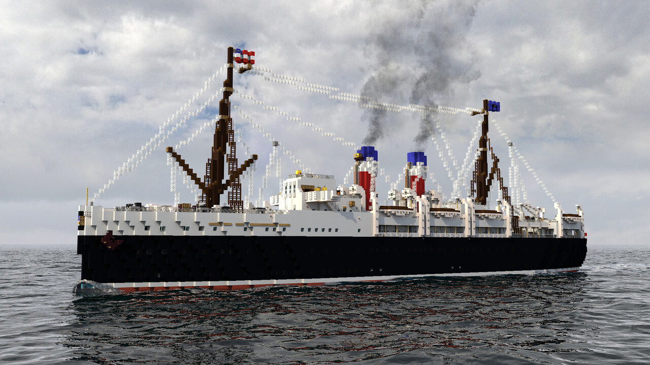 SS STATE OF WASHINGTON (1921) [FULL INTERIOR] Minecraft Map