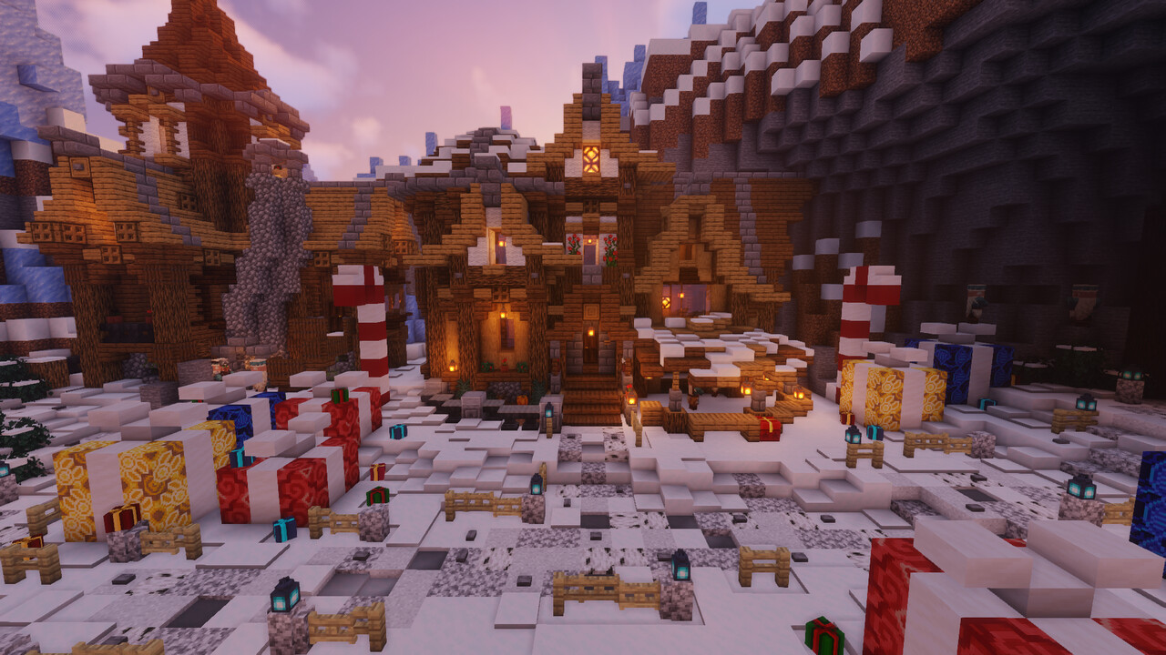 Christmas Winter Wonder Land | Minecraft Winter Special Minecraft Map