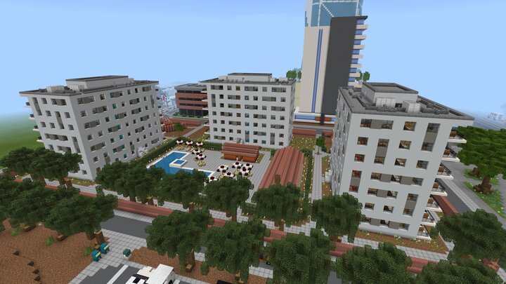 Modern Apartment Complex Minecraft Map