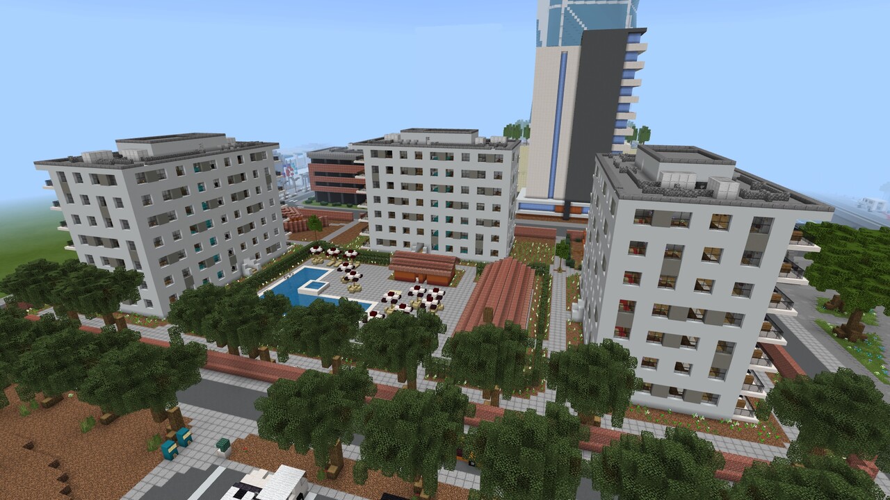 Modern Apartment Complex Minecraft Map