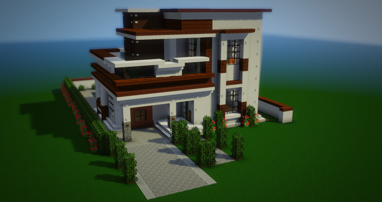 Large Modern House Minecraft Map