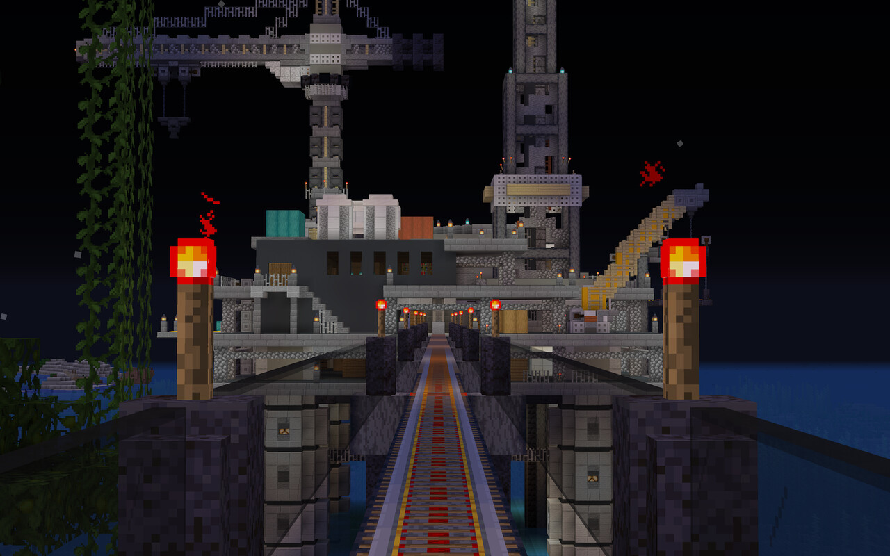 Oil Platform Rig w/ Guardian Farm Minecraft Map