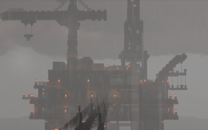 Oil Platform Rig w/ Guardian Farm Minecraft Map