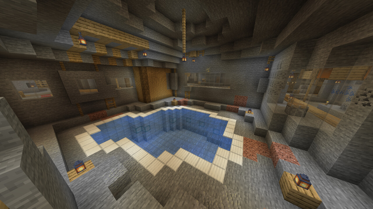 The center undermining (Flame Force Update V1.21) Minecraft Map