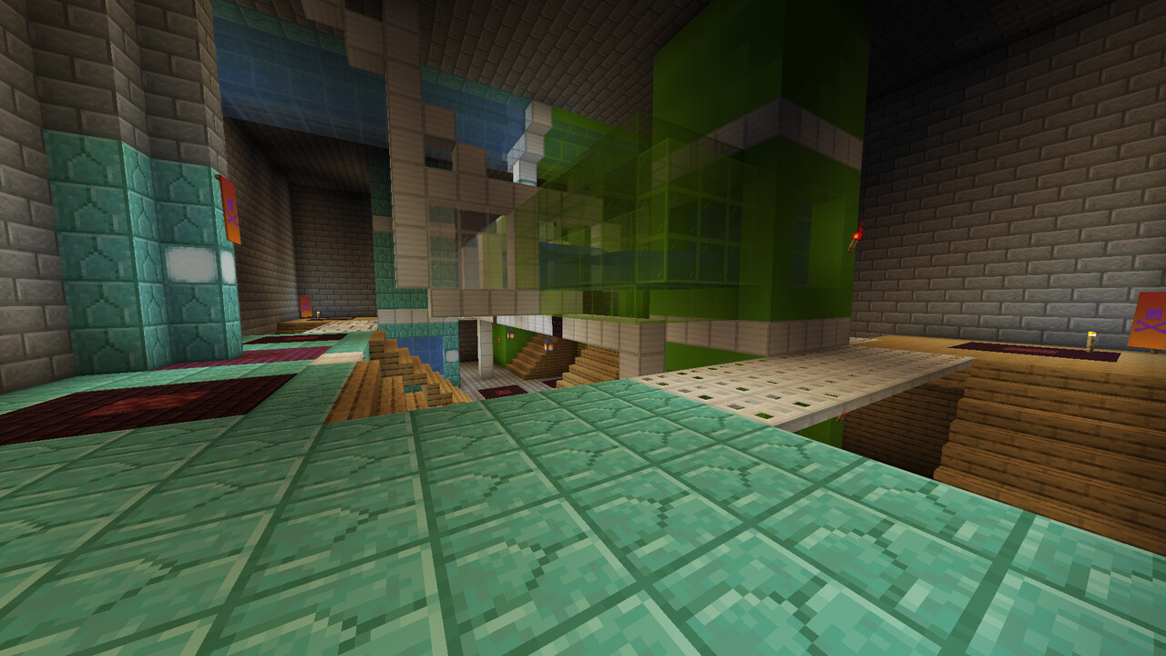 The center undermining (Road to the underground Illager city (Alpha)) Minecraft Map