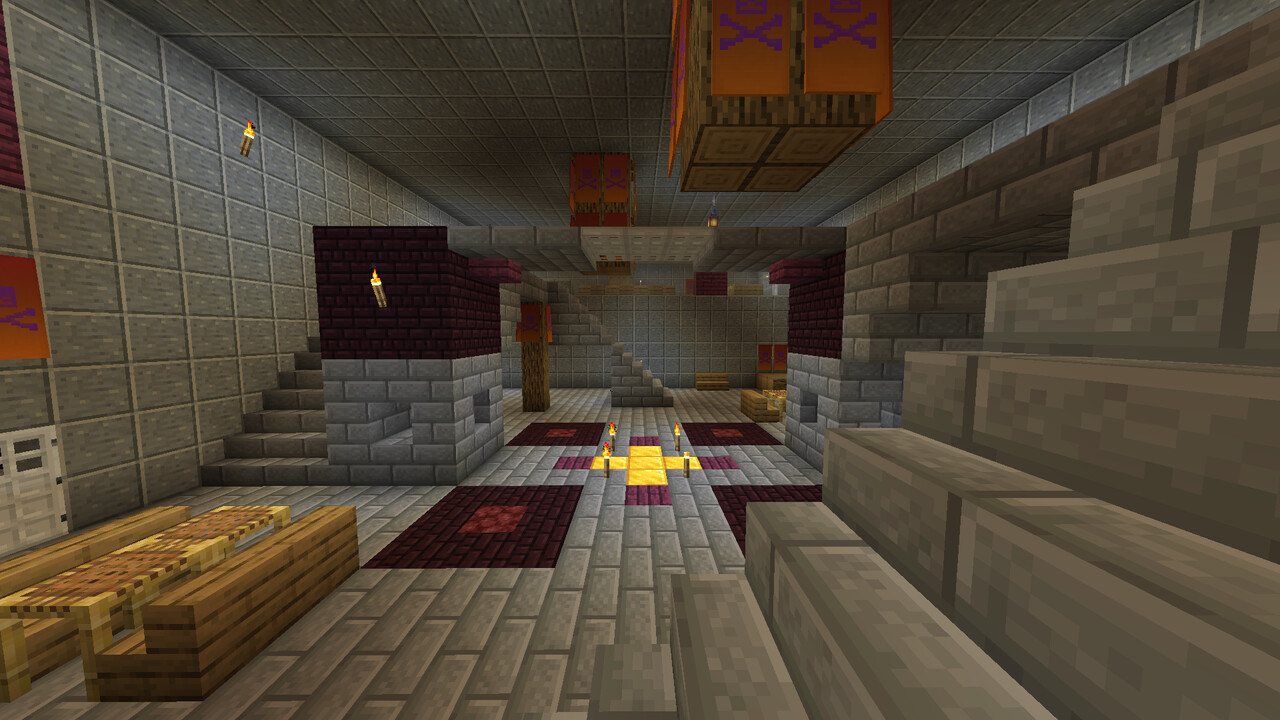 The center undermining (Road to the underground Illager city (Alpha)) Minecraft Map