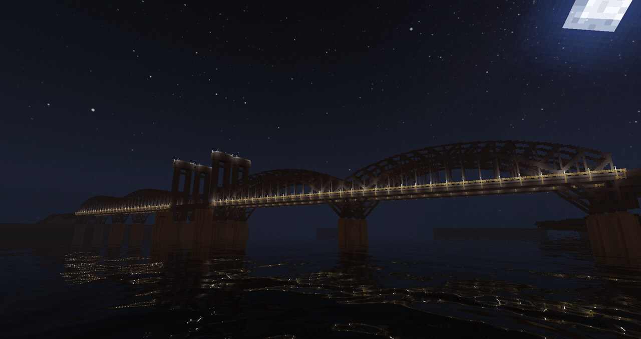 Arch railway bridge Minecraft Map