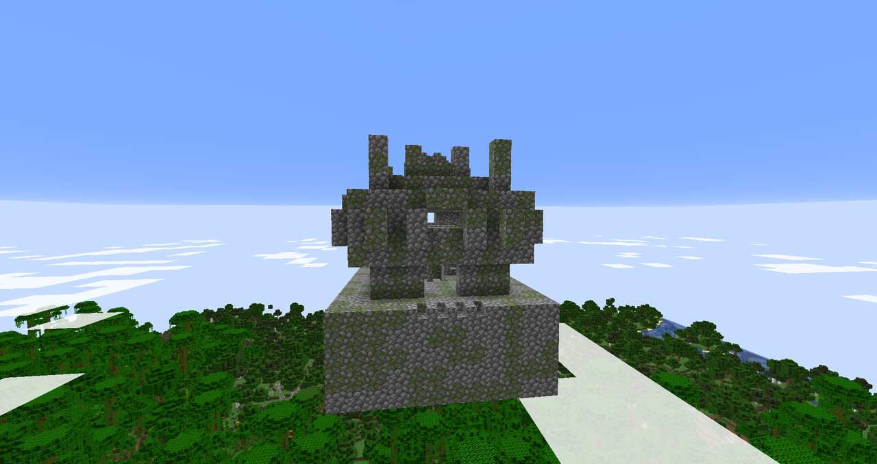 Natural Jungle Pyramid Schematic Minecraft Map