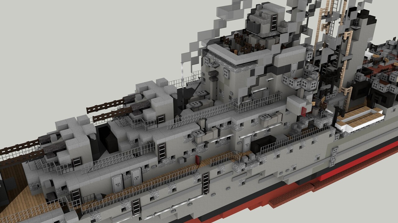 British Light Cruiser HMS Dido 1:1 Minecraft Map