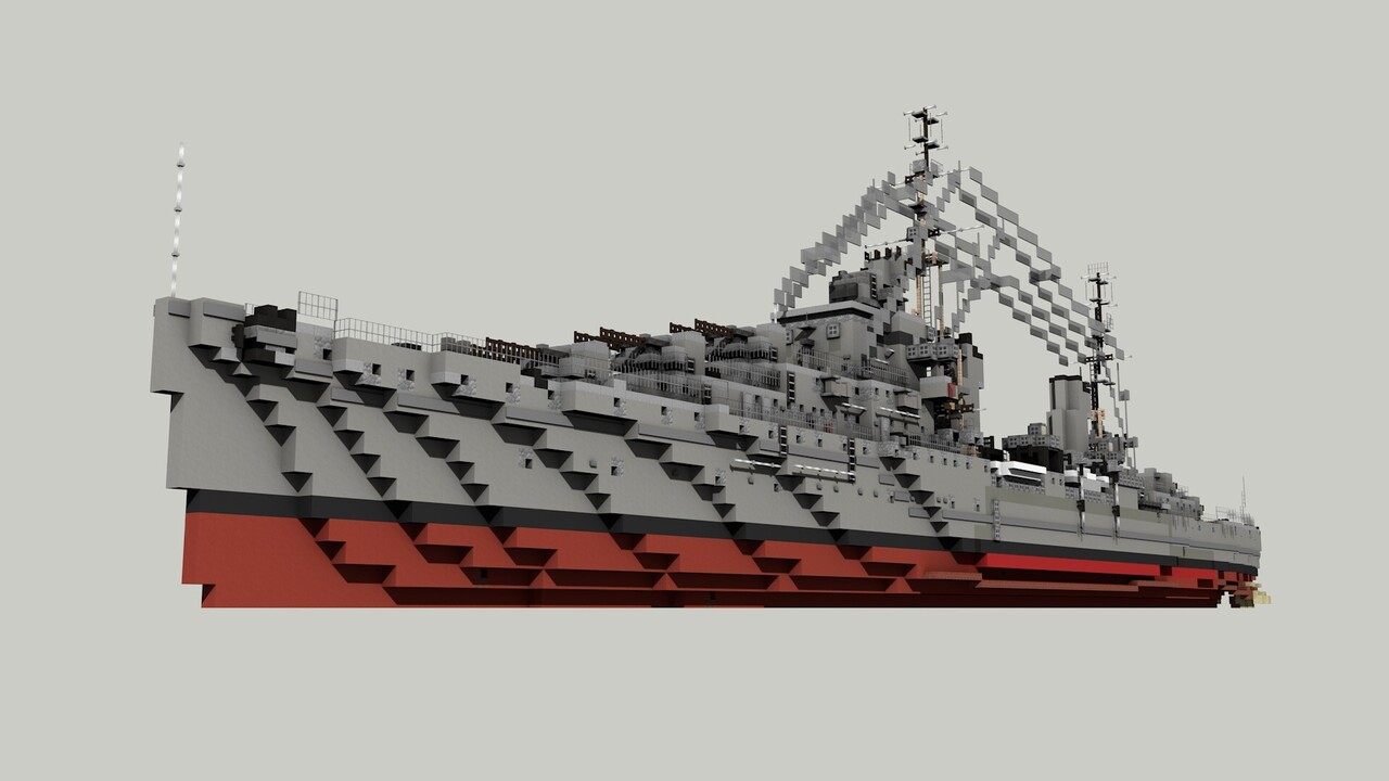 British Light Cruiser HMS Dido 1:1 Minecraft Map