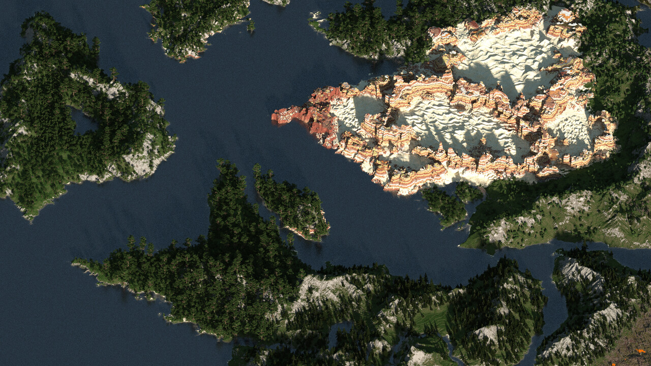 Mini RPG map with multibioms - 5000x5000 Minecraft Map