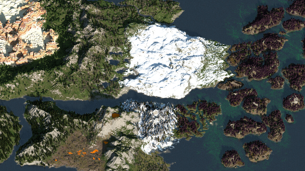 Mini RPG map with multibioms - 5000x5000 Minecraft Map