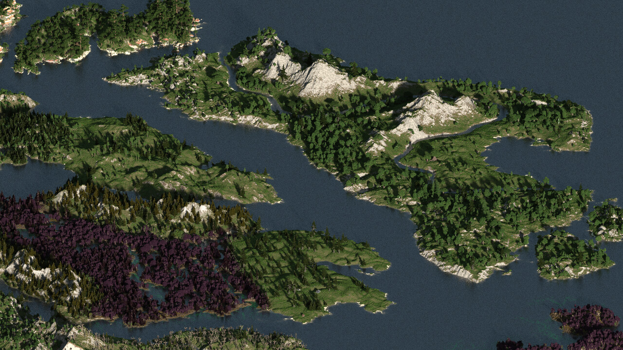 Mini RPG map with multibioms - 5000x5000 Minecraft Map