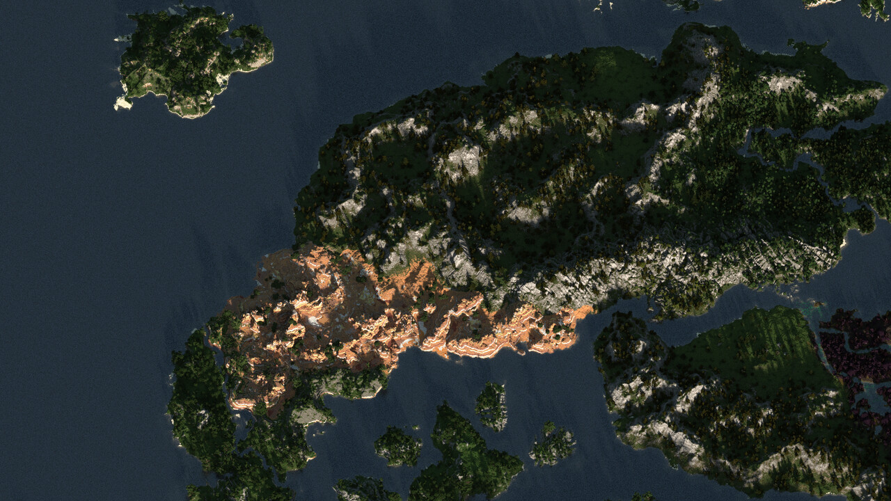Mini RPG map with multibioms - 5000x5000 Minecraft Map