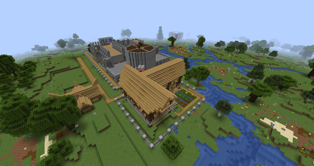 Russia's base from Medieval Realms Minecraft Map