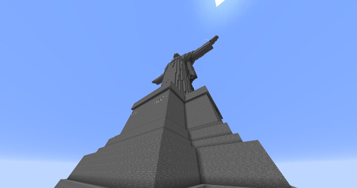 Jesus statue on Craftmania Minecraft Map
