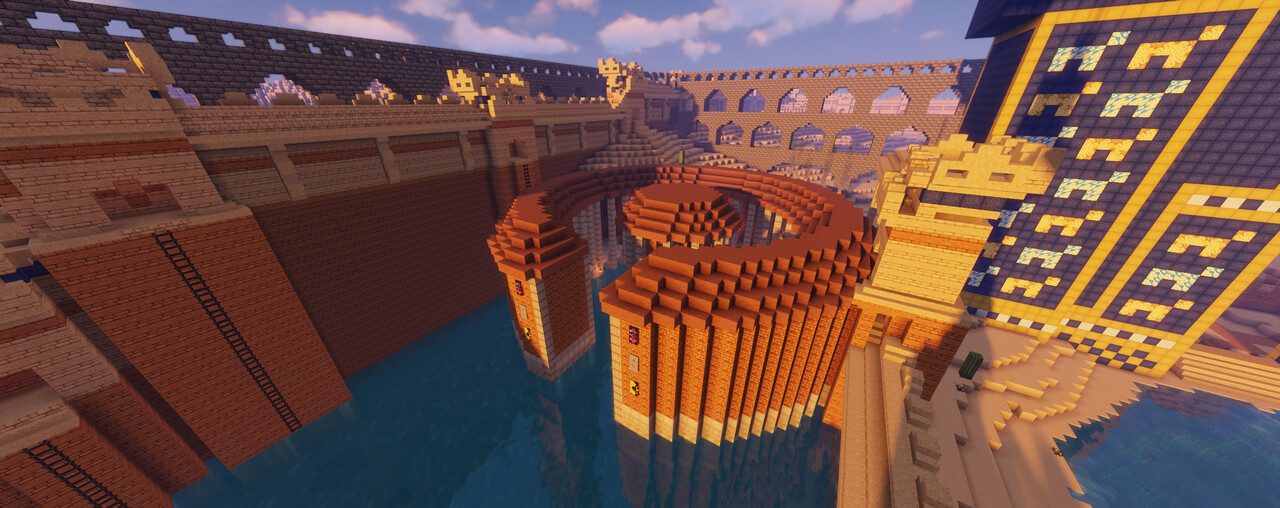 Carthaginian Cothon Harbor Minecraft Map