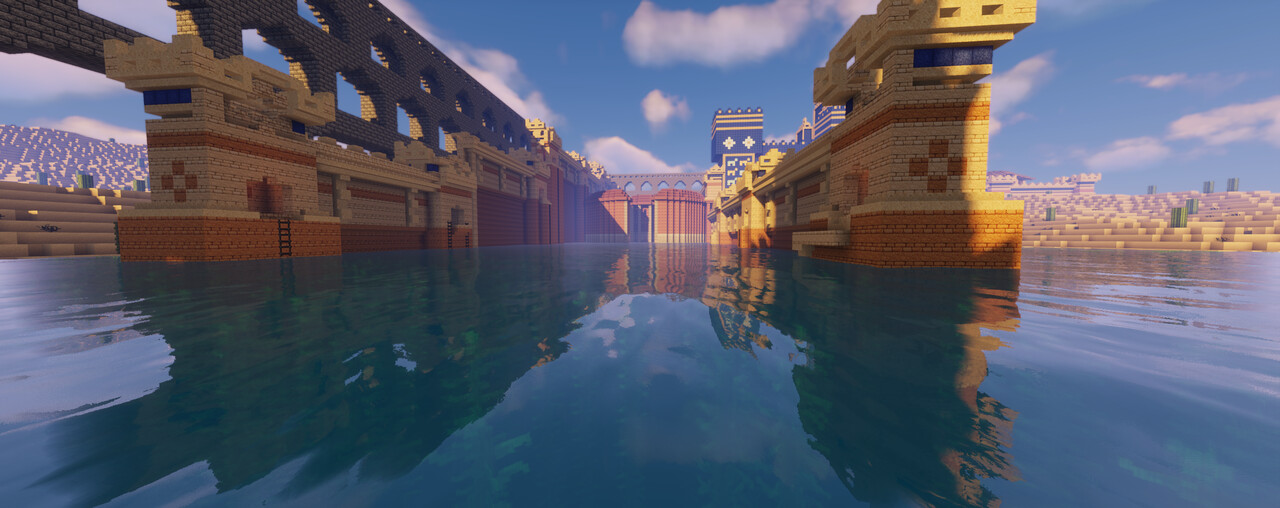 Carthaginian Cothon Harbor Minecraft Map