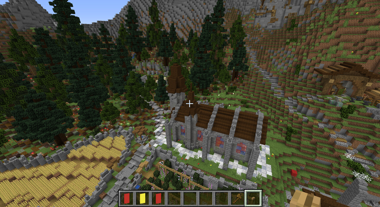 Church with graveyard - église avec cimetière - Kirche mit Friedhof ...