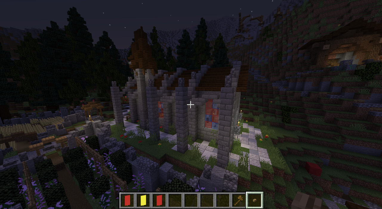 Church with graveyard - église avec cimetière - Kirche mit Friedhof ...