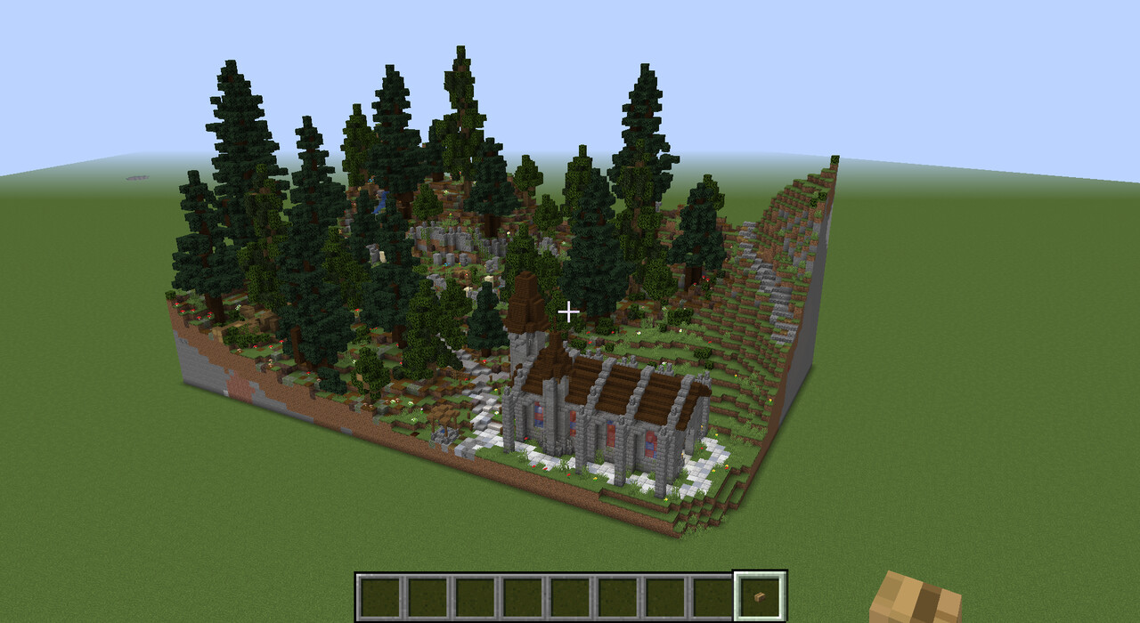 Church with graveyard - église avec cimetière - Kirche mit Friedhof ...