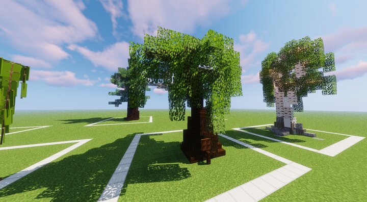 inspirations for different tree styles! (1.13) Minecraft Map