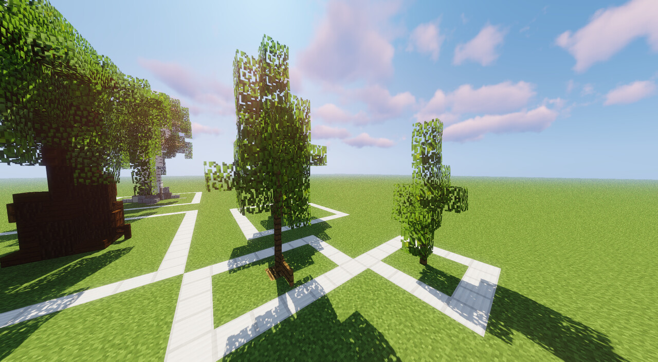 inspirations for different tree styles! (1.13) Minecraft Map