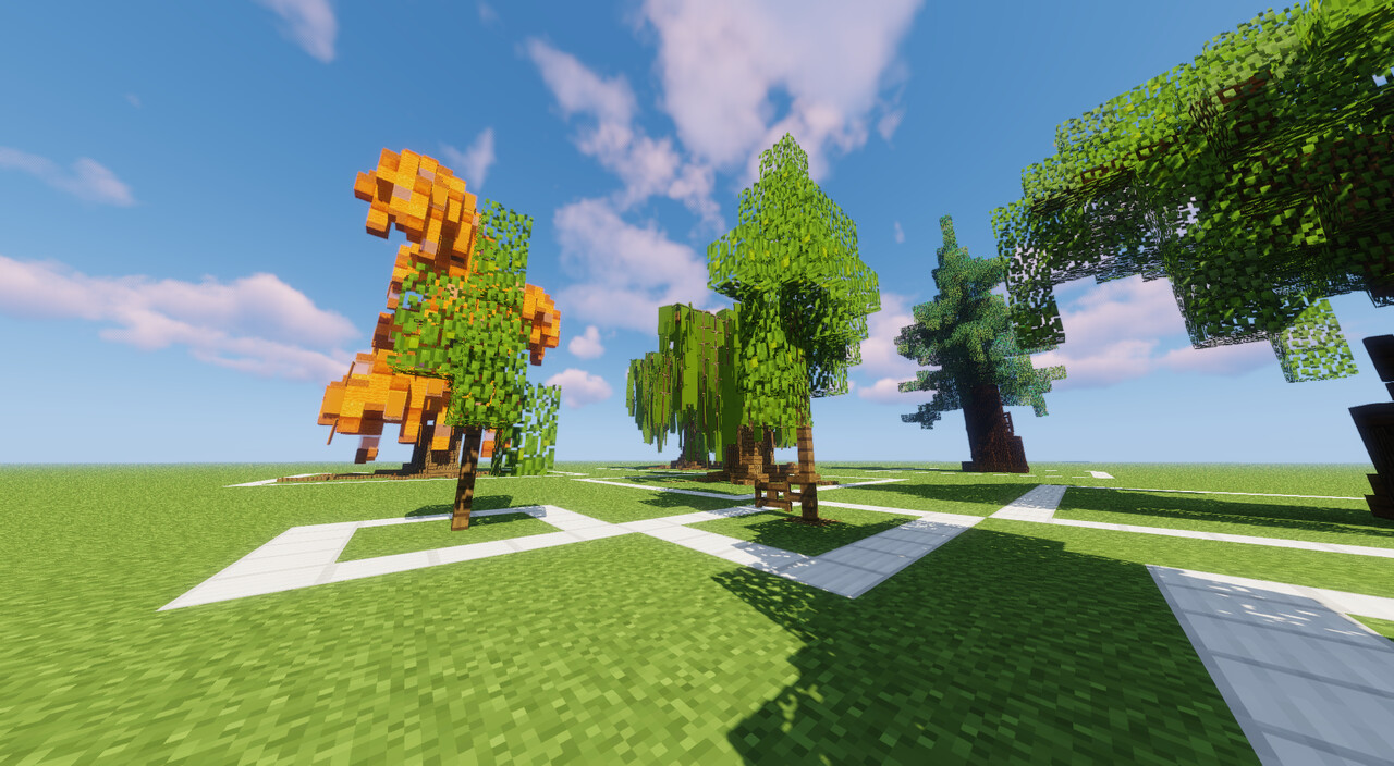 inspirations for different tree styles! (1.13) Minecraft Map
