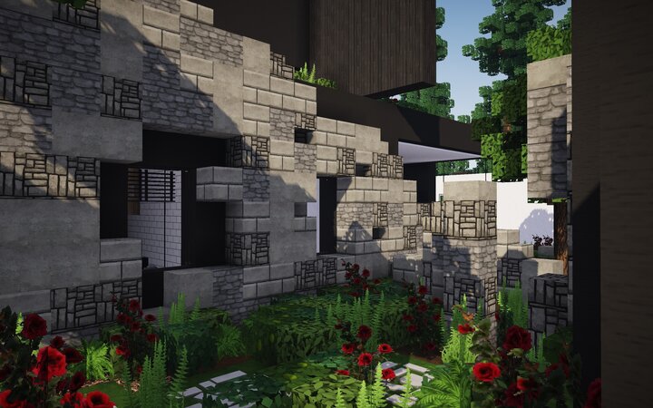 Modern Ruins House ||BPN SERVER Minecraft Map