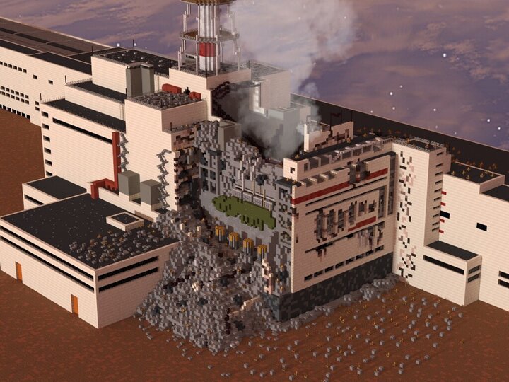 Chernobyl NPP - 26 April 1986 year Minecraft Map