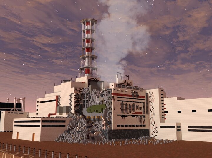 Chernobyl NPP - 26 April 1986 year Minecraft Map