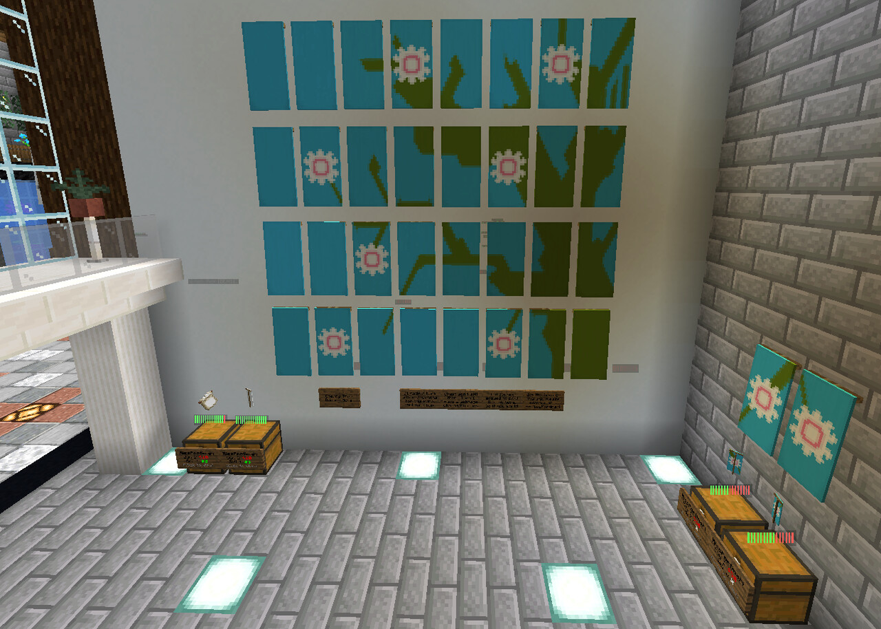 Cherry Tree Banner Mural Minecraft Map