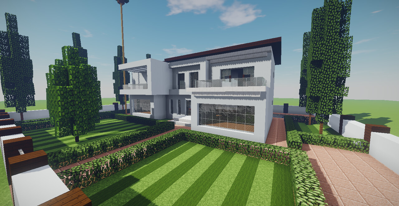 Modern House #20 + Schematics Minecraft Map