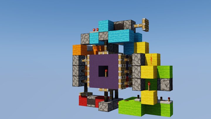 Redstone Torch Key Activated Vault Door | Minecraft Redstone Door ...