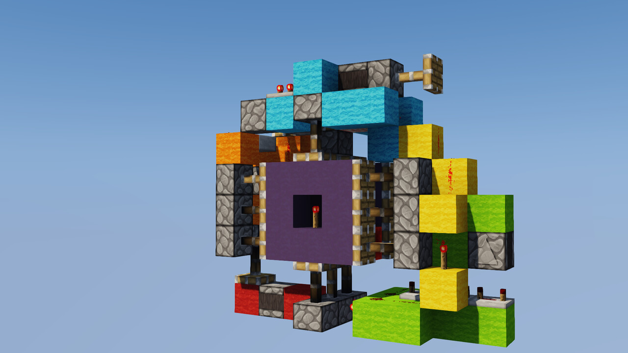 Redstone Torch Key Activated Vault Door | Minecraft Redstone Door ...